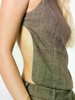 ALFIE Chevron Backless Top