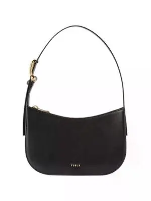 Furla Buckle-detail Leather Shoulder Bag - Black