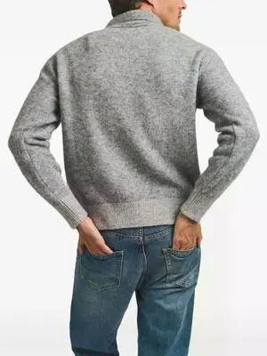 CESAR CASIER Alfie Polo-collar Sweater - Grey