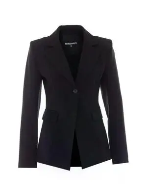 Patrizia Pepe Single-breasted Fly Jacket - Black