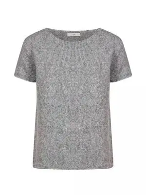 R2W Ribbed Short-sleeve Sweater