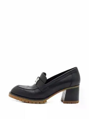 Hermès Faubourg H Clasp Loafers - Black