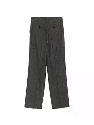 MANUEL RITZ Pinstriped Pleated Trousers