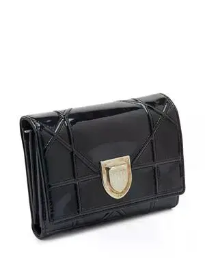 Dior 2015 Diorama Leather Wallet - Black