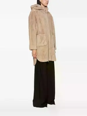 ZOE PARIS Hooded Faux-fur Coat