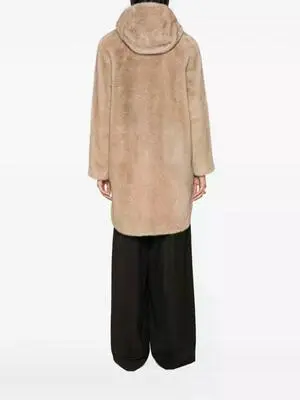 ZOE PARIS Hooded Faux-fur Coat
