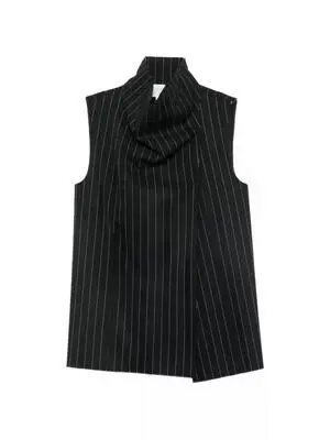 Sportmax Pinstripe-pattern Sleeveless Top