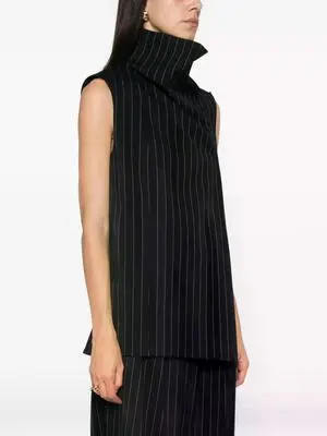 Sportmax Pinstripe-pattern Sleeveless Top