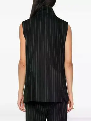 Sportmax Pinstripe-pattern Sleeveless Top