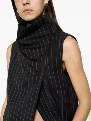 Sportmax Pinstripe-pattern Sleeveless Top