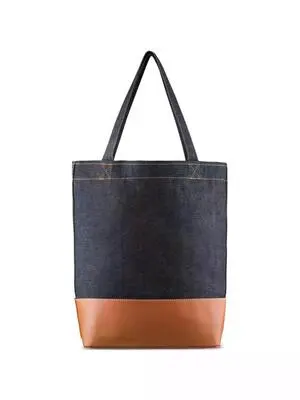 A.p.c. Axel Logo-printed Leather-trimmed Tote Bag