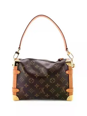 LOUIS VUITTON Side Trunk Handbag Monogram Canvas Mm Satchel - Brown