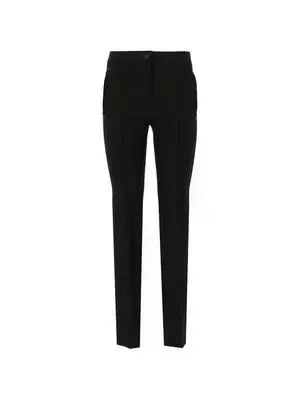 Moncler Logo-patch Slim-fit Trousers - Black