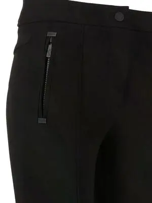 Moncler Logo-patch Slim-fit Trousers - Black