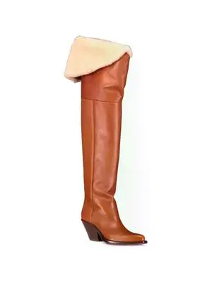 Chloé Azelan Thigh-high Boots - Brown