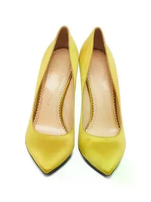 CHARLOTTE OLYMPIA Pointed-toe Glitter-embellished Heeled Pumps
