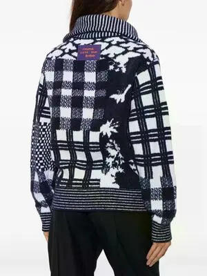 Loewe X Cosima Von Bonin Zip-up Sweater In Wool - Blue