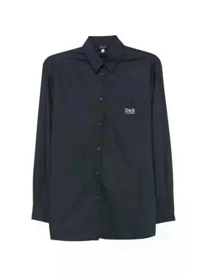 Dolce & Gabbana 2000s Logo-embroidered Shirt