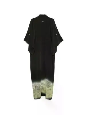 A.N.G.E.L.O. VINTAGE CULT 1970s Landscape-print Kimono - Black