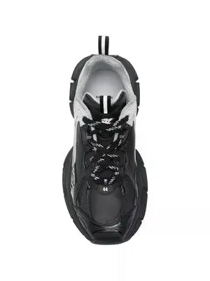 Balenciaga 3xl Metallic-effect Panelled Sneakers - Black