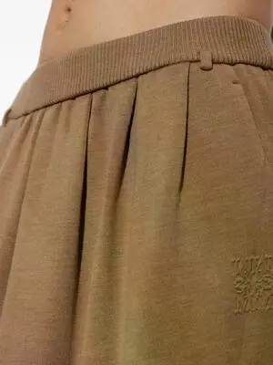 Max Mara Angizia Pleated Wool Maxi Skirt