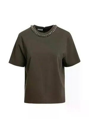 Essentiel Antwerp Klaim Chain-embellished T-shirt