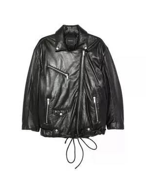 Costume National 2000s Biker Leather Jacket