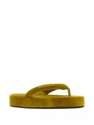 Balenciaga Jet Lag Velvet Slippers