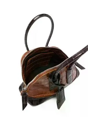 Attico Mini Sant Ambroeus Croc-effect Tote Bag