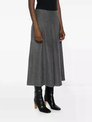 SUSANNE BOMMER Pleated-detail Midi Skirt