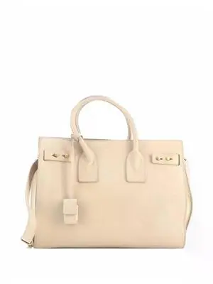 Saint Laurent Sac De Jour Souple Bag Leather Small Tote Bag - Neutrals