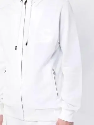 Dolce & Gabbana Tonal Logo-print Zip-up Hoodie