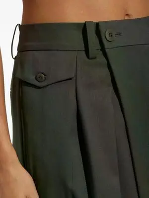 Issey Miyake Pleated Wrap-front Trousers