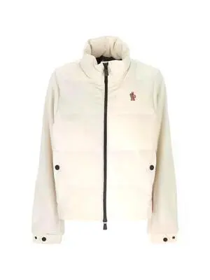 Moncler Quilted Panelled Jacket - Neutrals