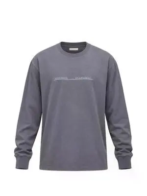 HIKING PATROL Ink Drop Graphic-print Long-sleeve T-shirt - Grey