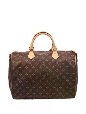 LOUIS VUITTON Speedy 40 Bandoulière Monogram Patterned Duffel Bag