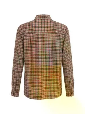 AMARANTO Check-pattern Button-down Shirt