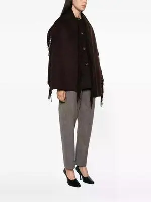 YERSE Fringe-trimmed Fitted Jacket