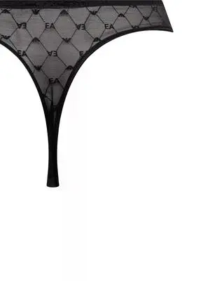 Emporio Armani Logo-print Mesh Thongs