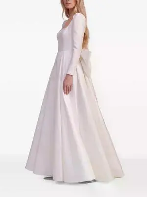 MARCO GABRIELLI ATELIER Bow-detail Long-sleeve Maxi Dress