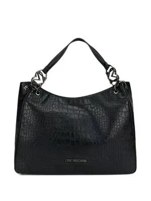 Moschino Logo-plaque Tote Bag - Black