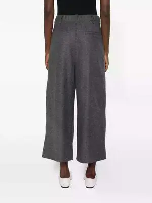 SUSANNE BOMMER Pleated Cropped Trousers