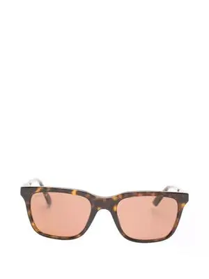 Gucci Tortoiseshell-effect Square-frame Sunglasses - Brown