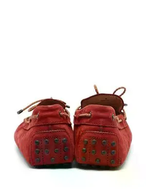 TOD'S Gommino Bow-detail Loafers - Red
