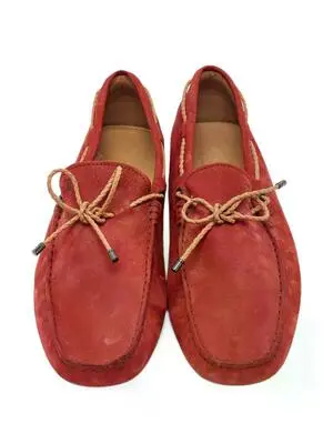 TOD'S Gommino Bow-detail Loafers - Red