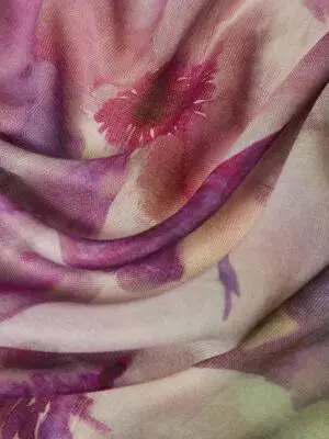 TWINSET Floral-print Rectangular Scarf