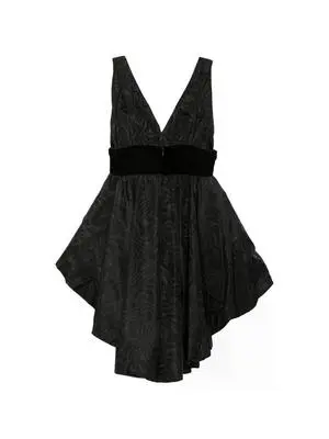 A.N.G.E.L.O. VINTAGE CULT 1980s Ruched High-low Mini Dress - Black