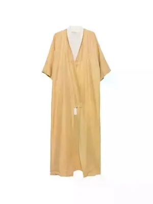 A.N.G.E.L.O. VINTAGE CULT 1970s Jacquard Kimono Dress - Neutrals