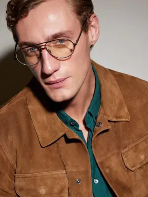 TOM FORD Aviator-style Titanium Glasses