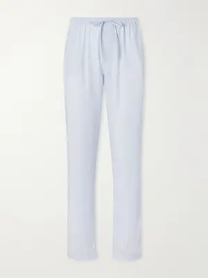 Zimmerli Straight-leg Striped Tencel™ Lyocell Pyjama Trousers